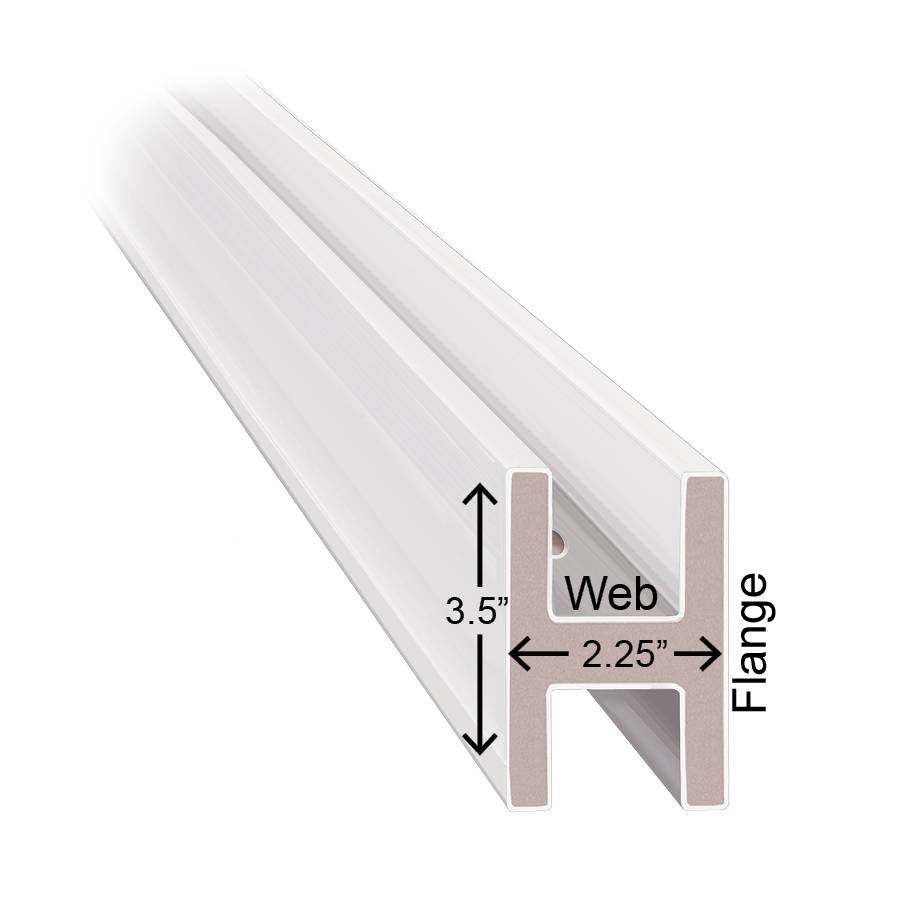 Rigid PVC H-POST - Timeless Fence System