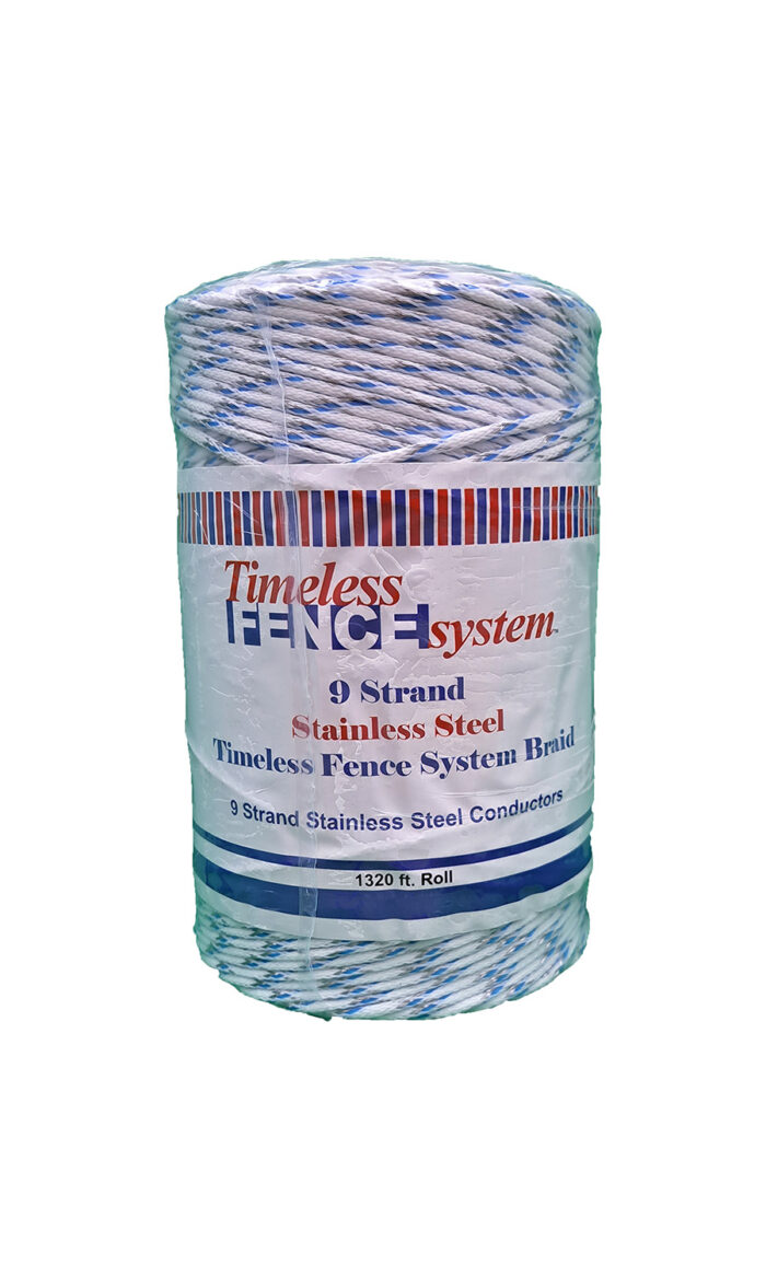 Timeless Fence 9 Strand Stainless Steel Polybraid - Timeless Fence System