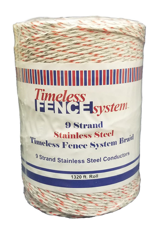 Timeless Fence System | Timeless Fence 9 Strand Stainless Steel Polybraid