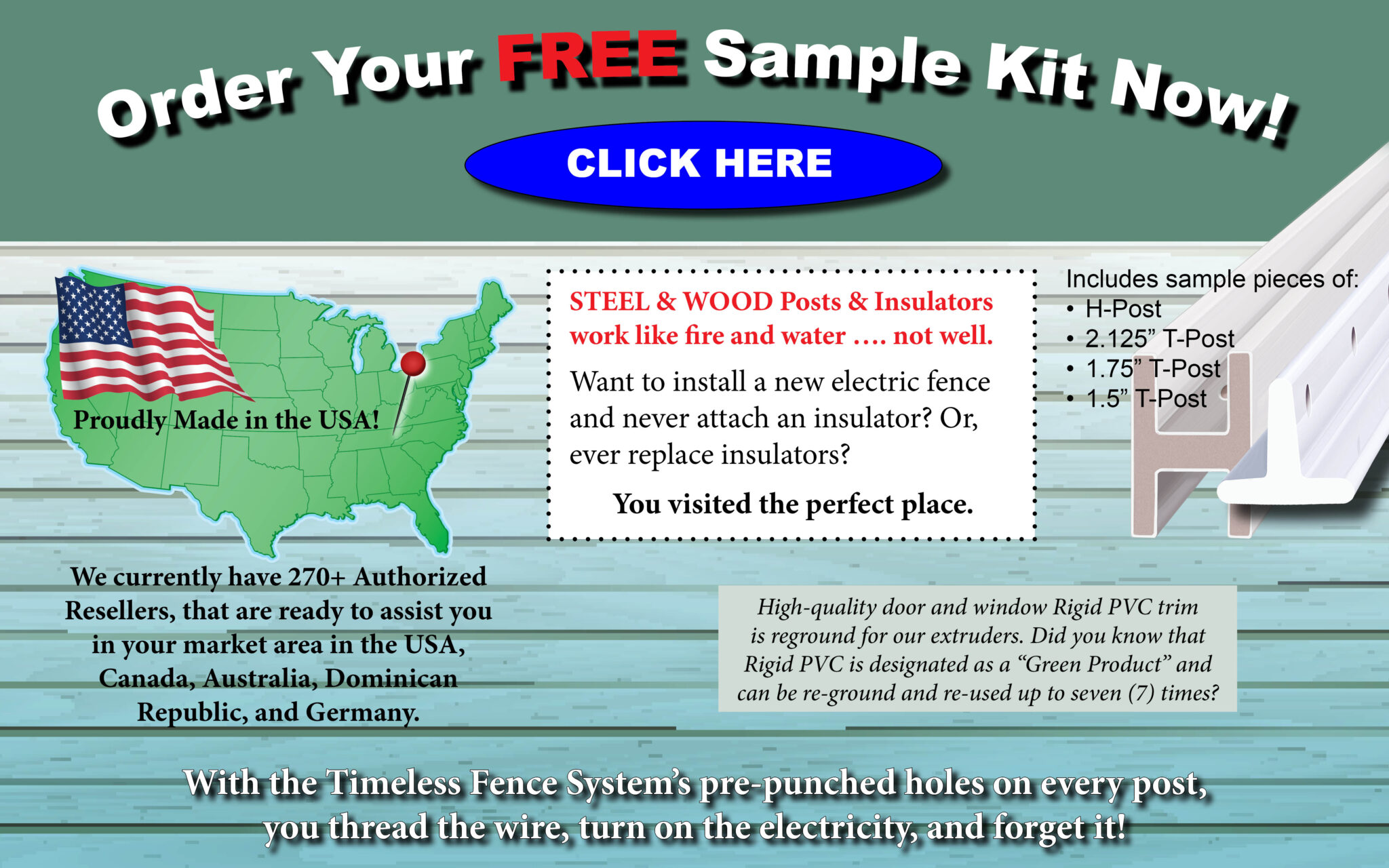 Timeless Fence System | This Post IS the Insulator!